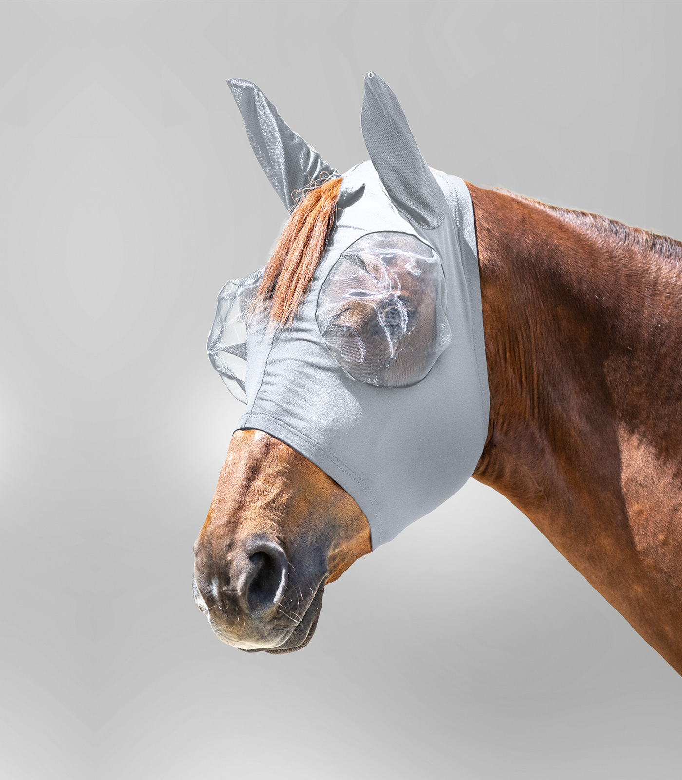 Puck Fly Mask | silver grey | PON | 6330411-PON