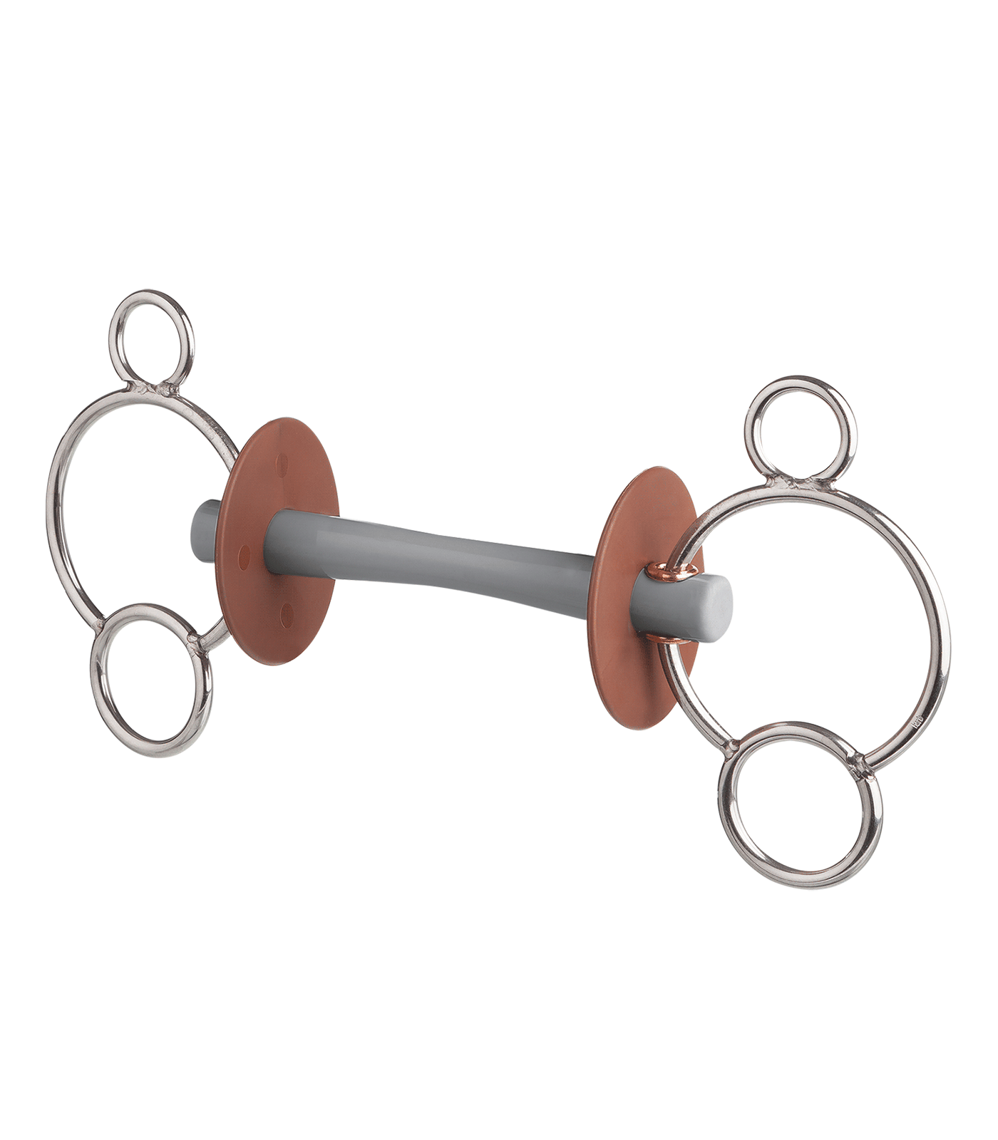 Mors beris à 3 anneaux avec barre de confort | dur | 130 mm | 6527333-130